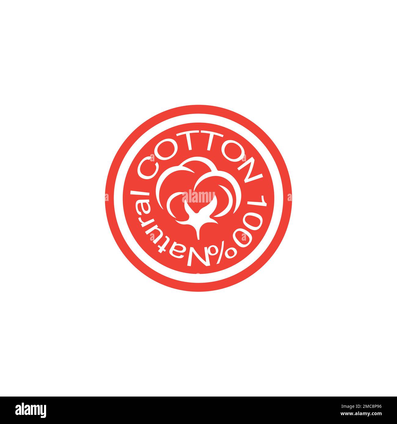 100% cotton icon.Natural organic cotton, pure cotton vector labels.logo ...