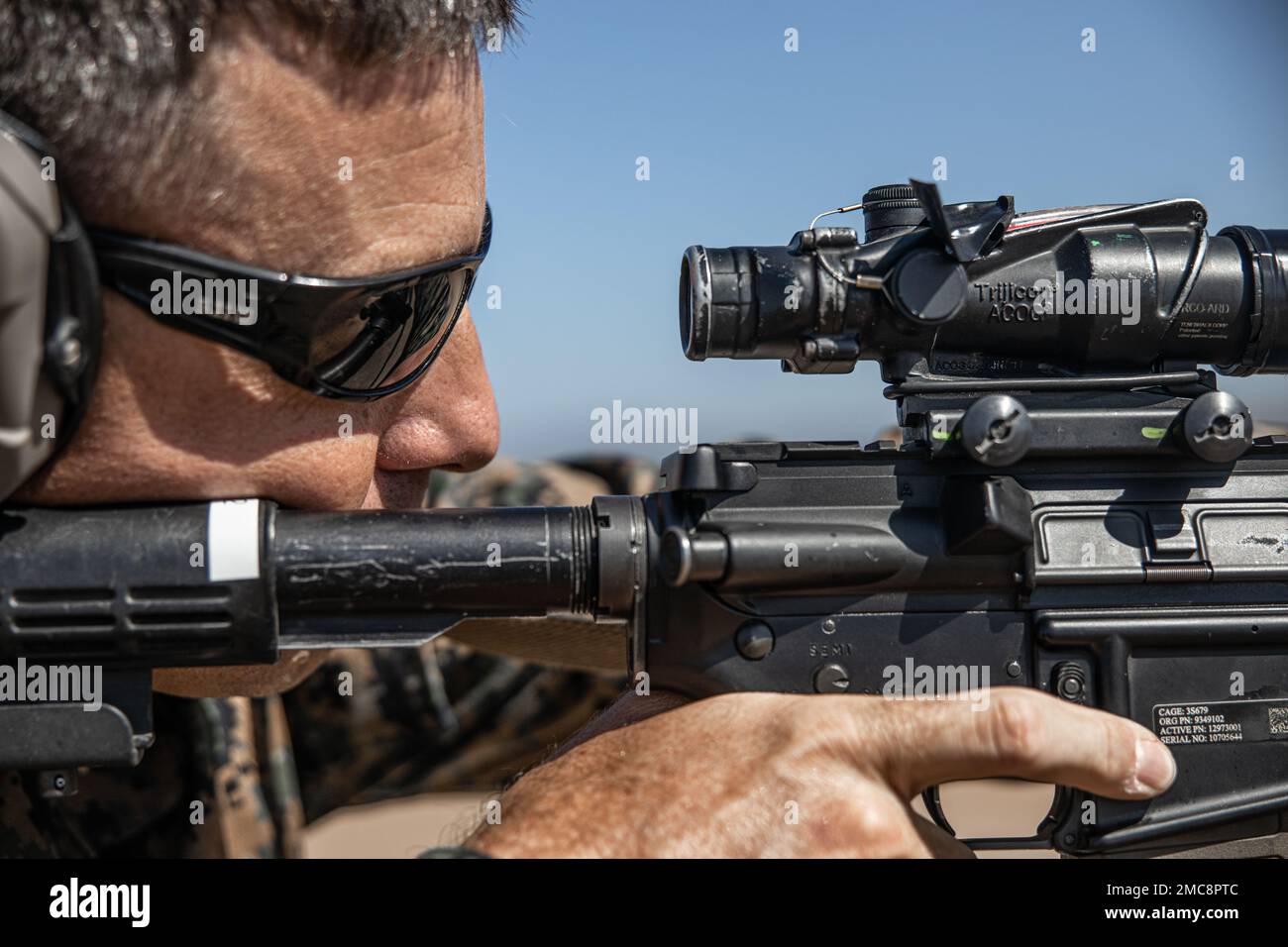 U.S. Marine Corps Maj. Eric Antonelli, commanding officer for Range ...