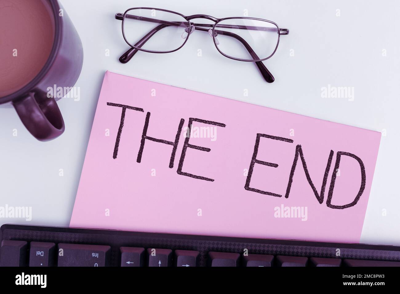 Conceptual display The End. Internet Concept Final part of play ...