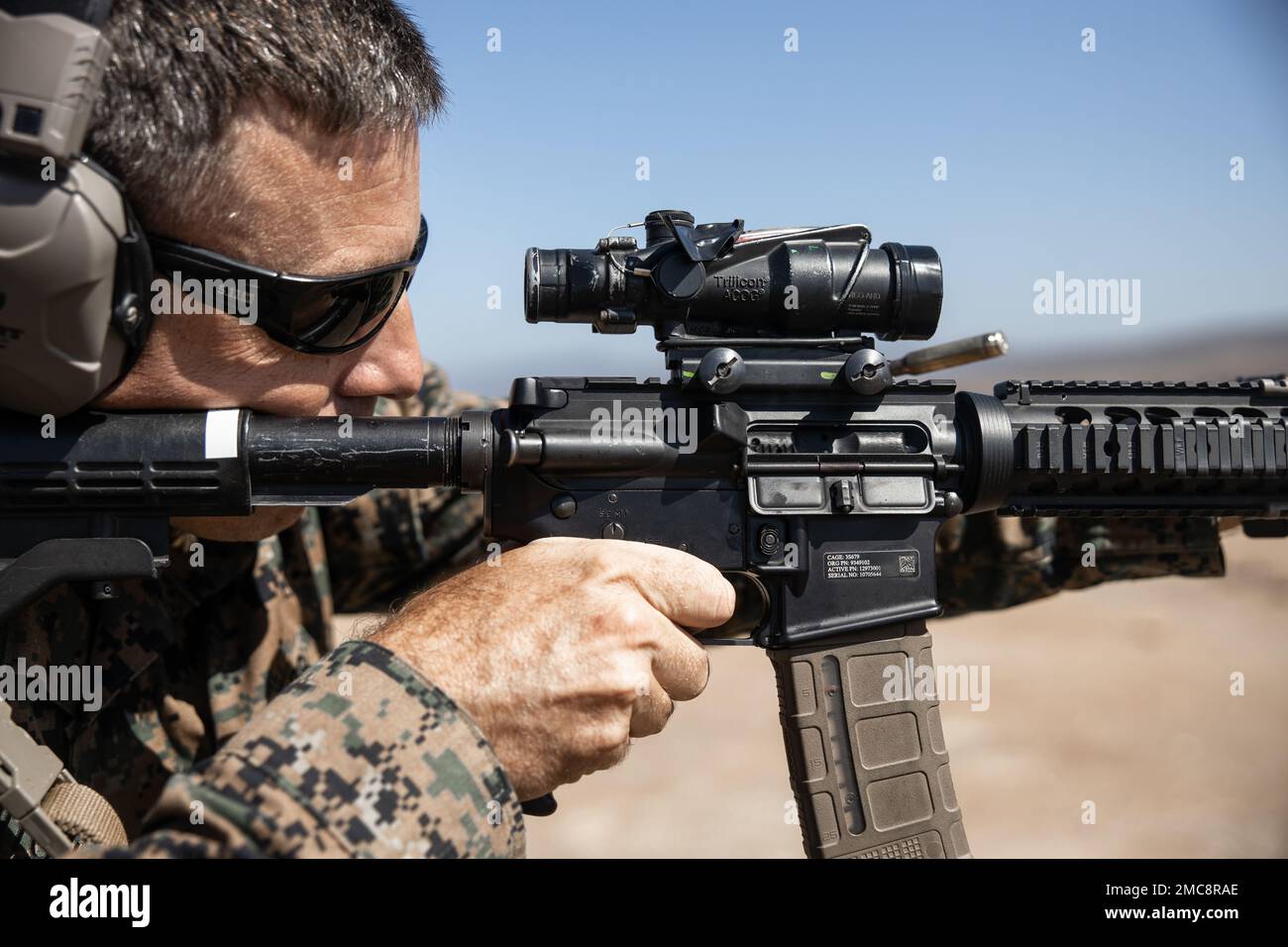 U.S. Marine Corps Maj. Eric Antonelli, commanding officer for Range ...