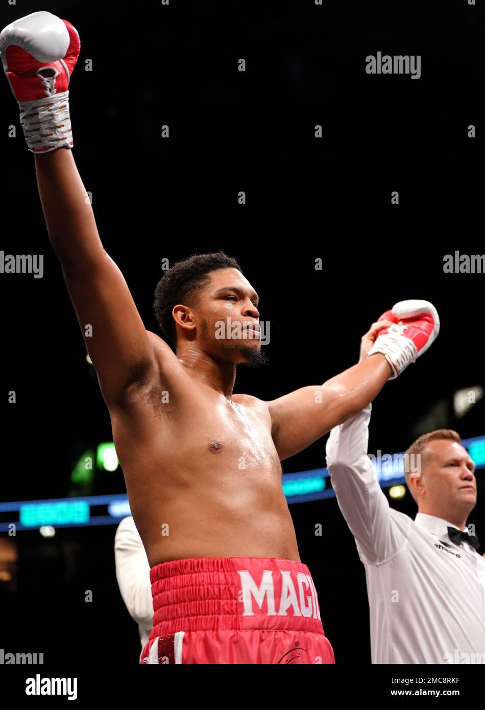 Matty Harris celebrates victory against and Jiri Surmaj in the first ...