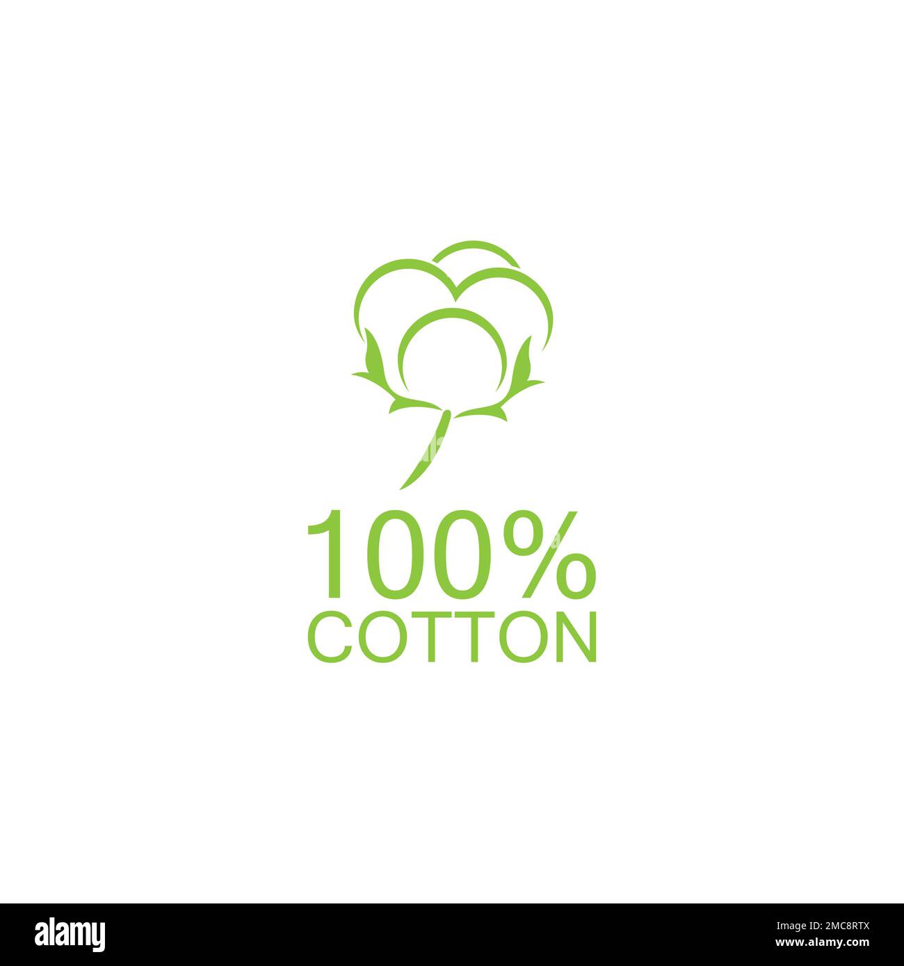 100% cotton icon.Natural organic cotton, pure cotton vector labels.logo ...