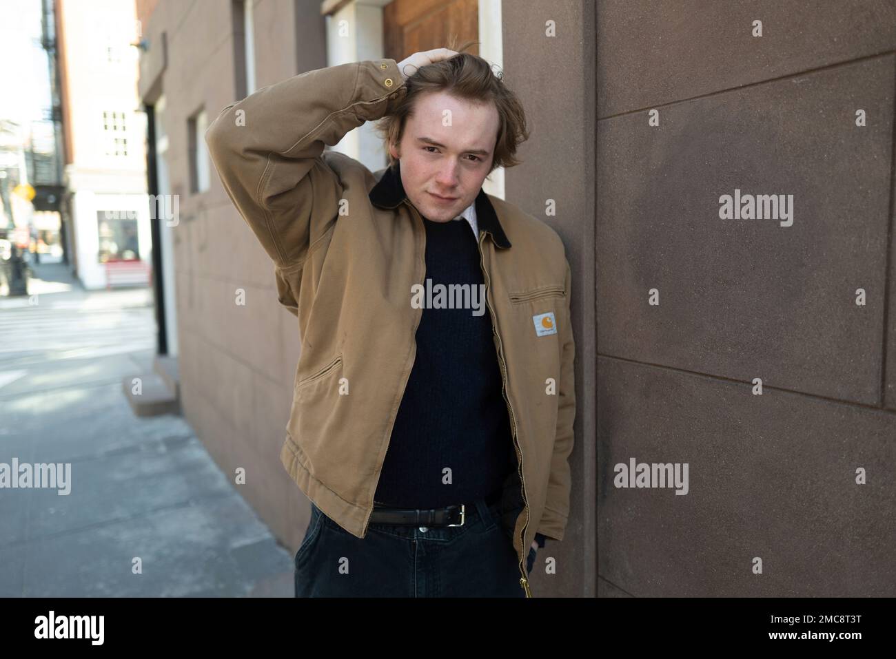 Actor Cooper Hoffman poses for a portrait to promote his film "Licorice ...