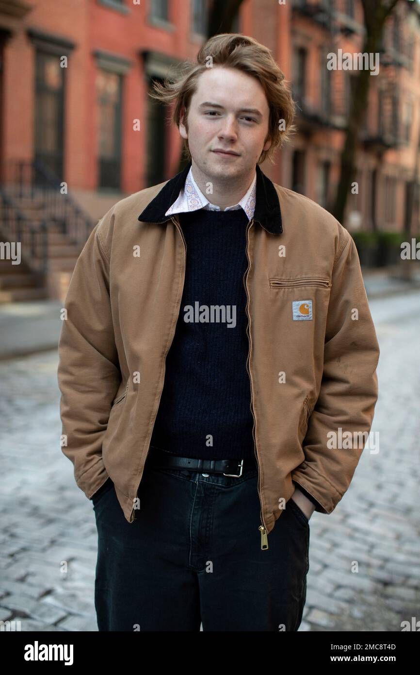 Actor Cooper Hoffman poses for a portrait to promote his film "Licorice ...