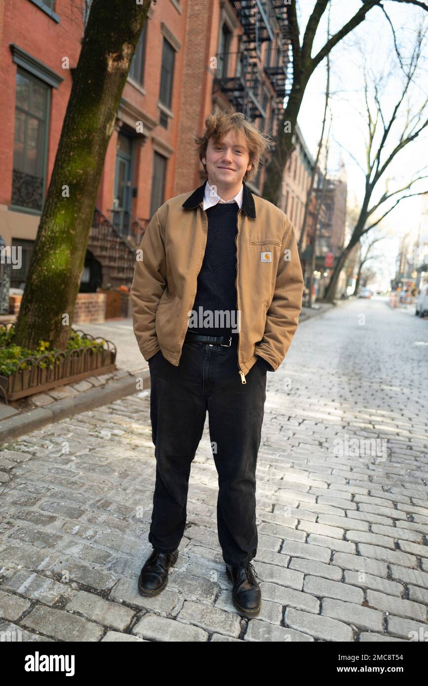 Actor Cooper Hoffman poses for a portrait to promote his film "Licorice ...