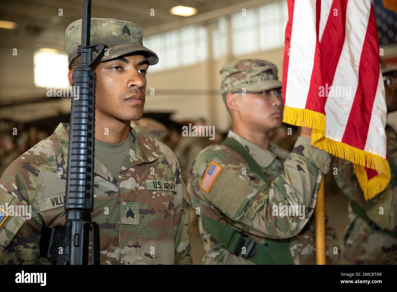 U.S. Army Sgt. Nelson Villalobos, a wheeled vehicle repairer, stands at ...
