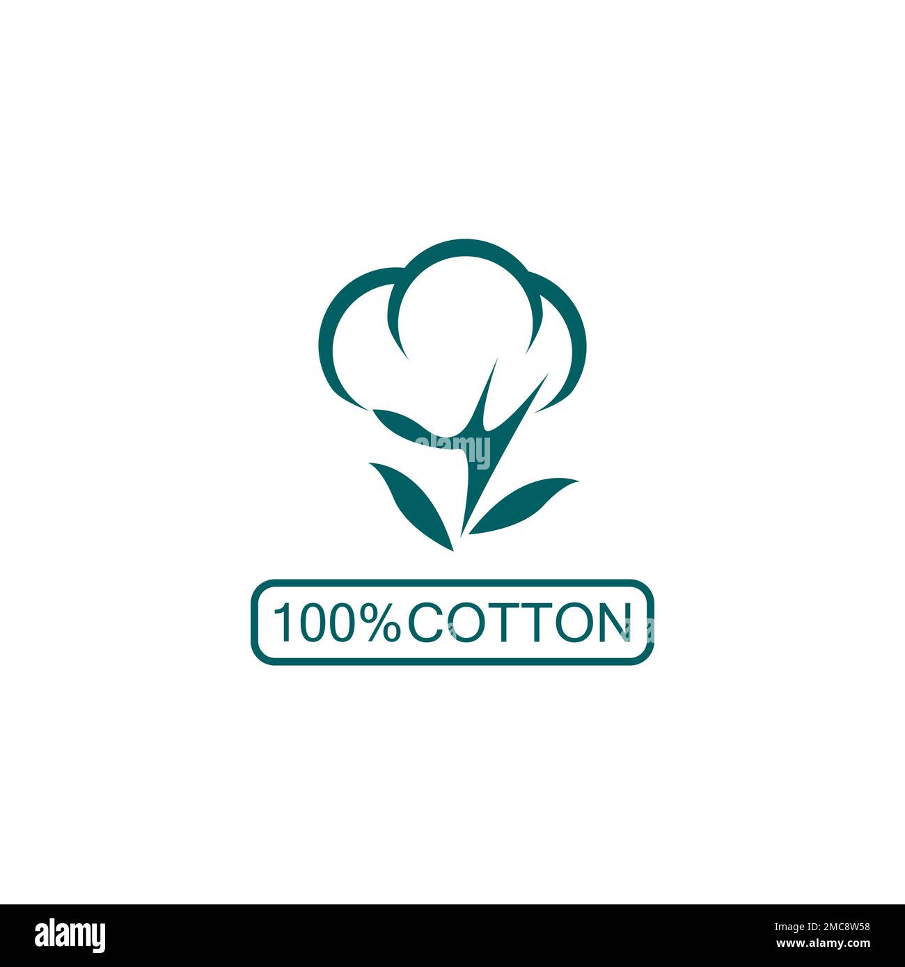 100% cotton icon.Natural organic cotton, pure cotton vector labels.logo ...