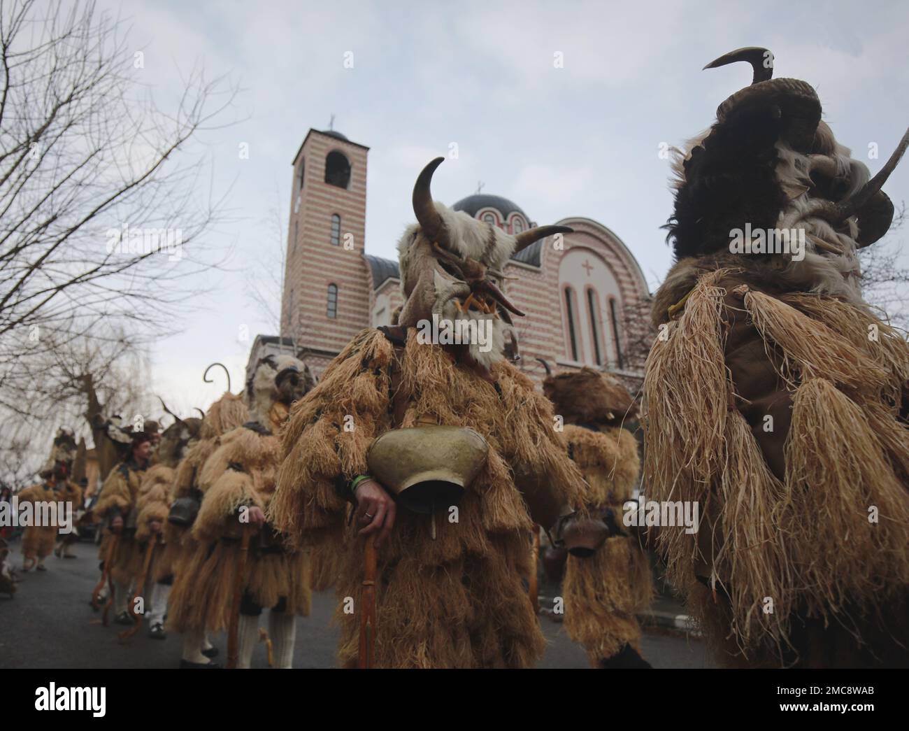 Festival of the Masquerade Games Surova in Breznik, Bulgaria Stock ...