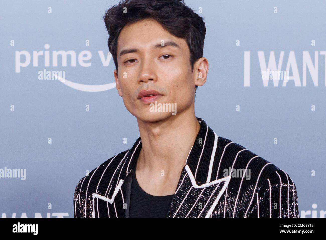 Manny Jacinto arrives at the premiere of "I Want You Back" on Tuesday ...