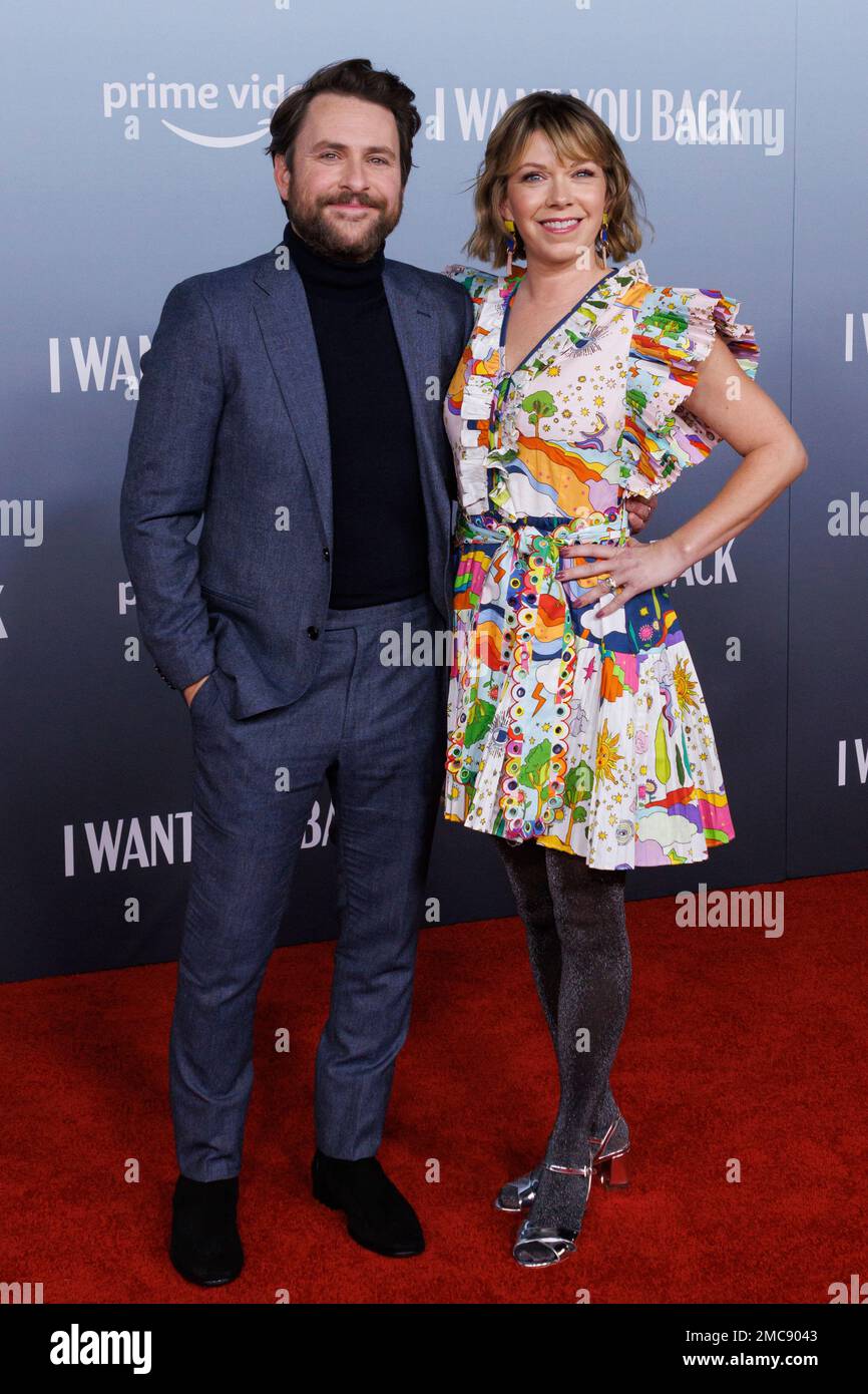 Charlie Day, left and Mary Elizabeth Ellis arrive at the premiere of "I ...