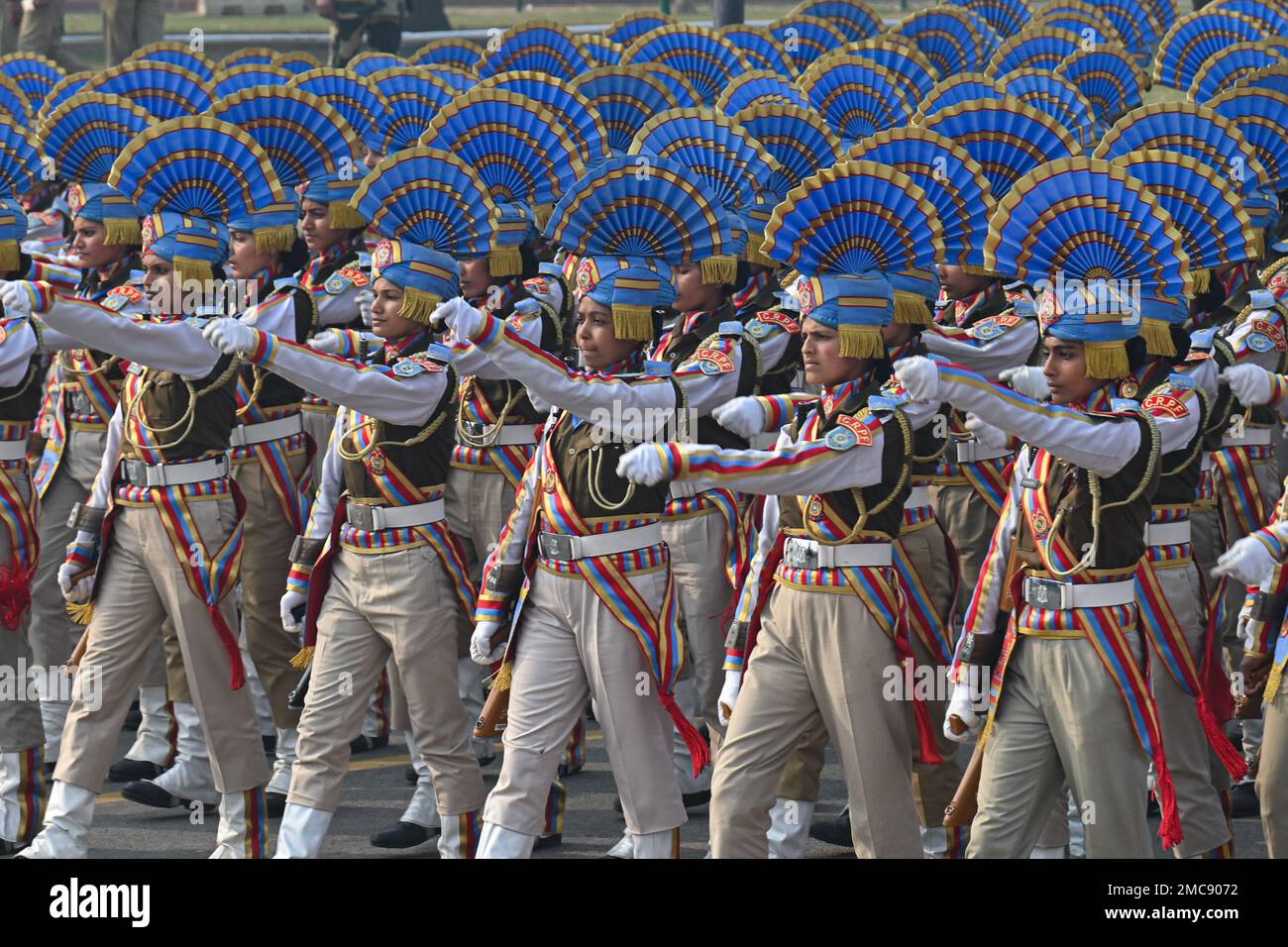 New Delhi, Delhi, India. 21st Jan, 2023. Indian women police officers ...