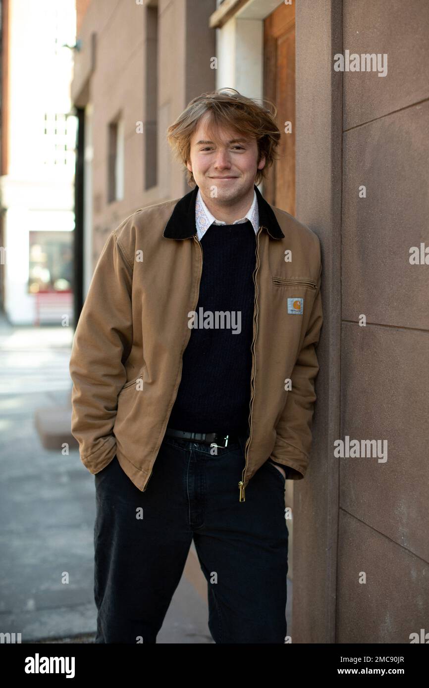 Actor Cooper Hoffman poses for a portrait to promote his film "Licorice ...