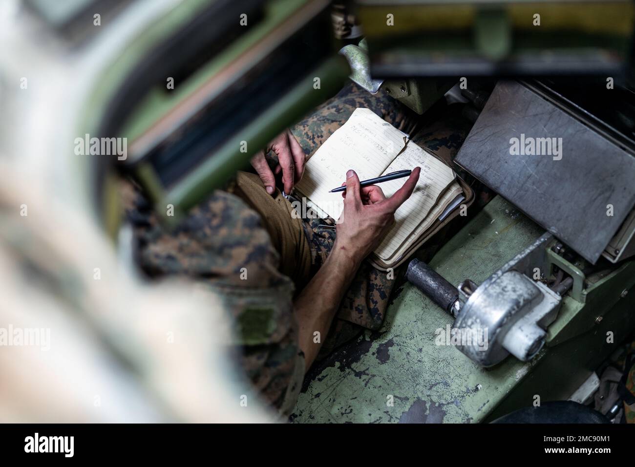 A U.S. Marine with 3d Light Armored Reconnaissance Battalion (LAR ...