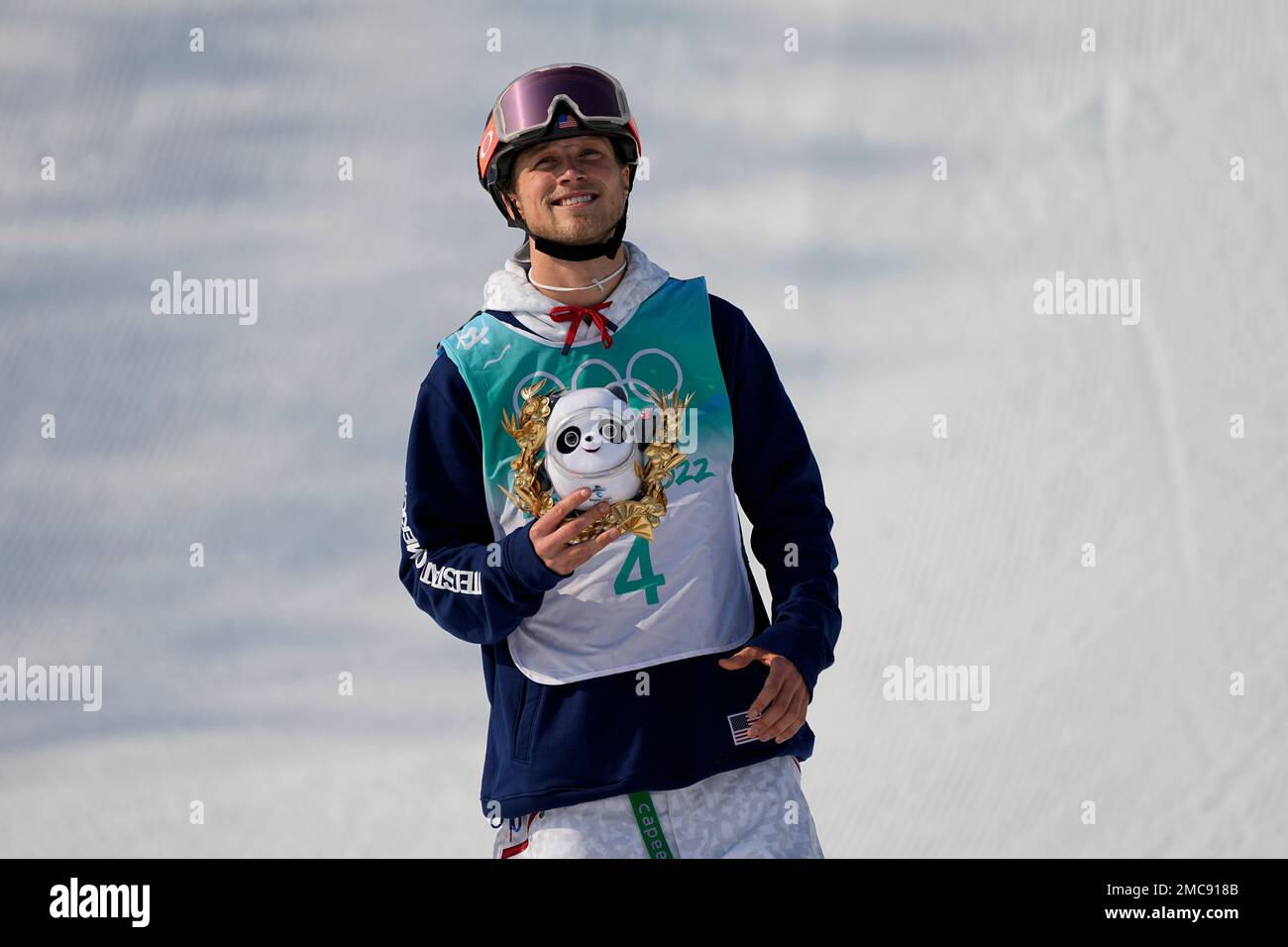 Silver medalist Colby Stevenson of the United States poses during the ...