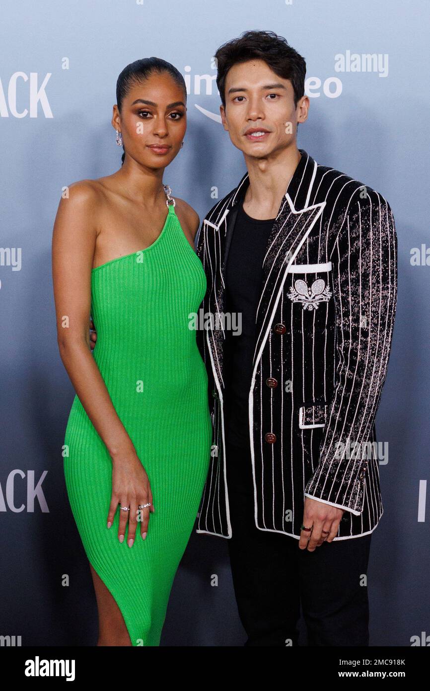 Clark Backo, left and Manny Jacinto arrive at the premiere of "I Want ...