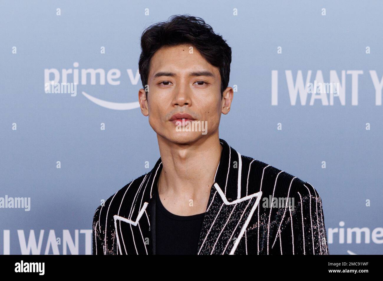 Manny Jacinto arrives at the premiere of "I Want You Back" on Tuesday ...