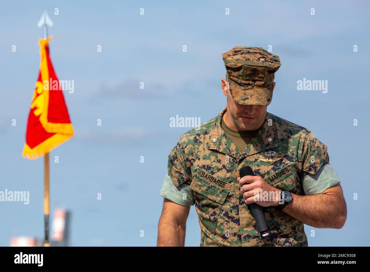 U.S. Marine Corps Lt. Col. Robert D. Barbaree III., commanding officer ...