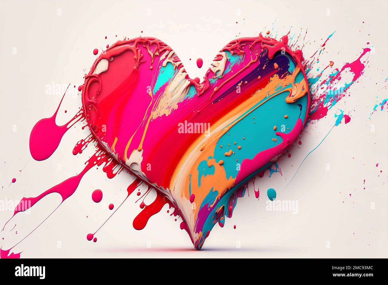 Color Splash Photography Heart