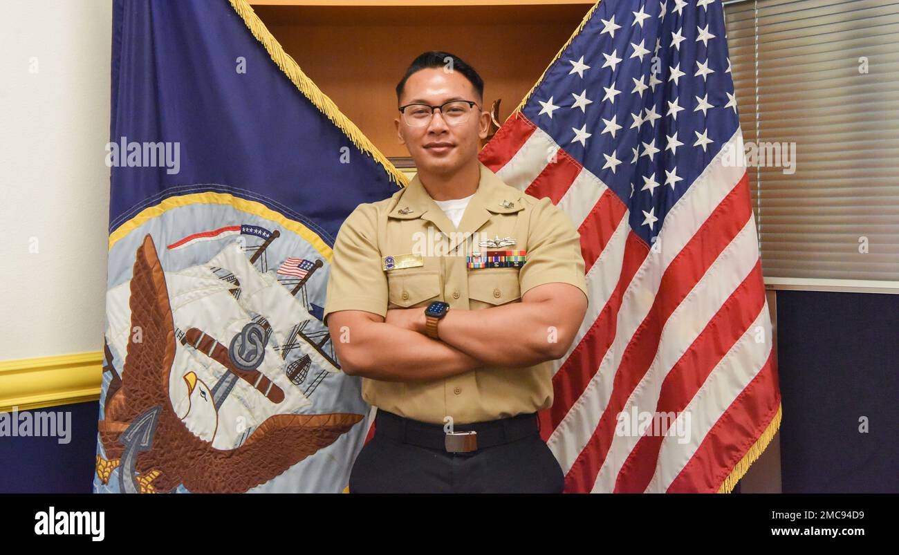 Fire Controlman 1st Class Arvin David, assigned to NTAG Golden Gate, is ...