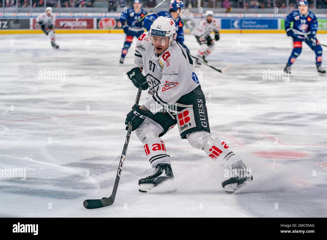 January 21, 2023, Zurich, Swiss Life Arena, NL: ZSC Lions - HC Lugano ...