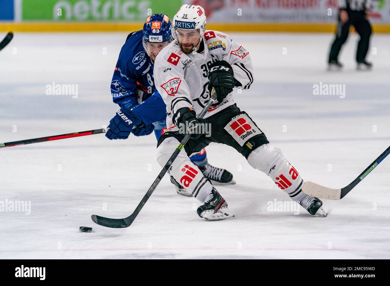 January 21, 2023, Zurich, Swiss Life Arena, NL: ZSC Lions - HC Lugano ...