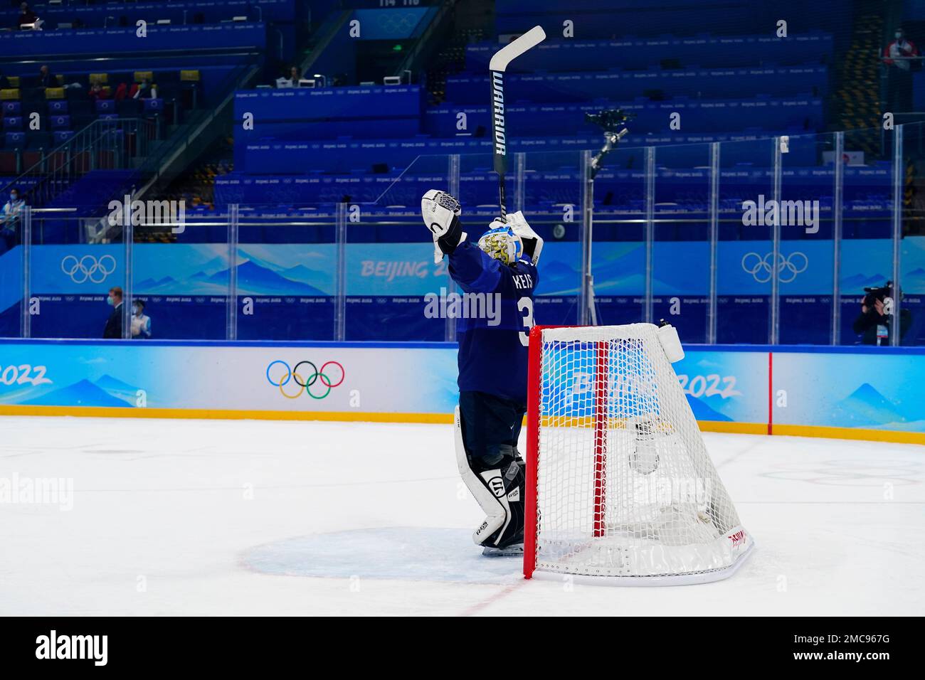 Finland Goalkeeper Anni Keisala Celebrates As Time Runs Out In Finland Finland Goalkeeper Anni Keisala Celebrates As Time Runs Out In Finland