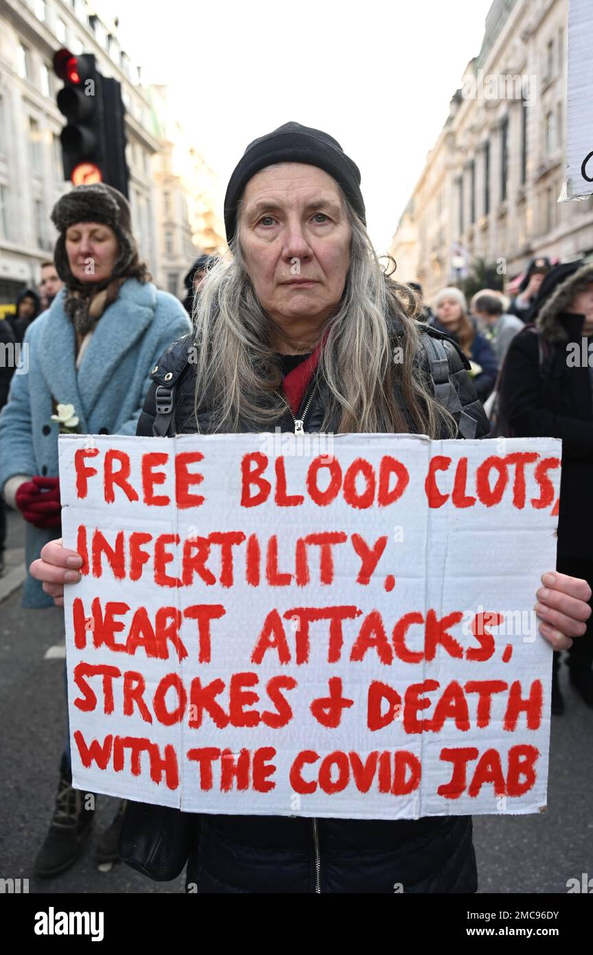 BBC, London, UK, 21 January 2023: Thousands of protesters demand "Truth ...