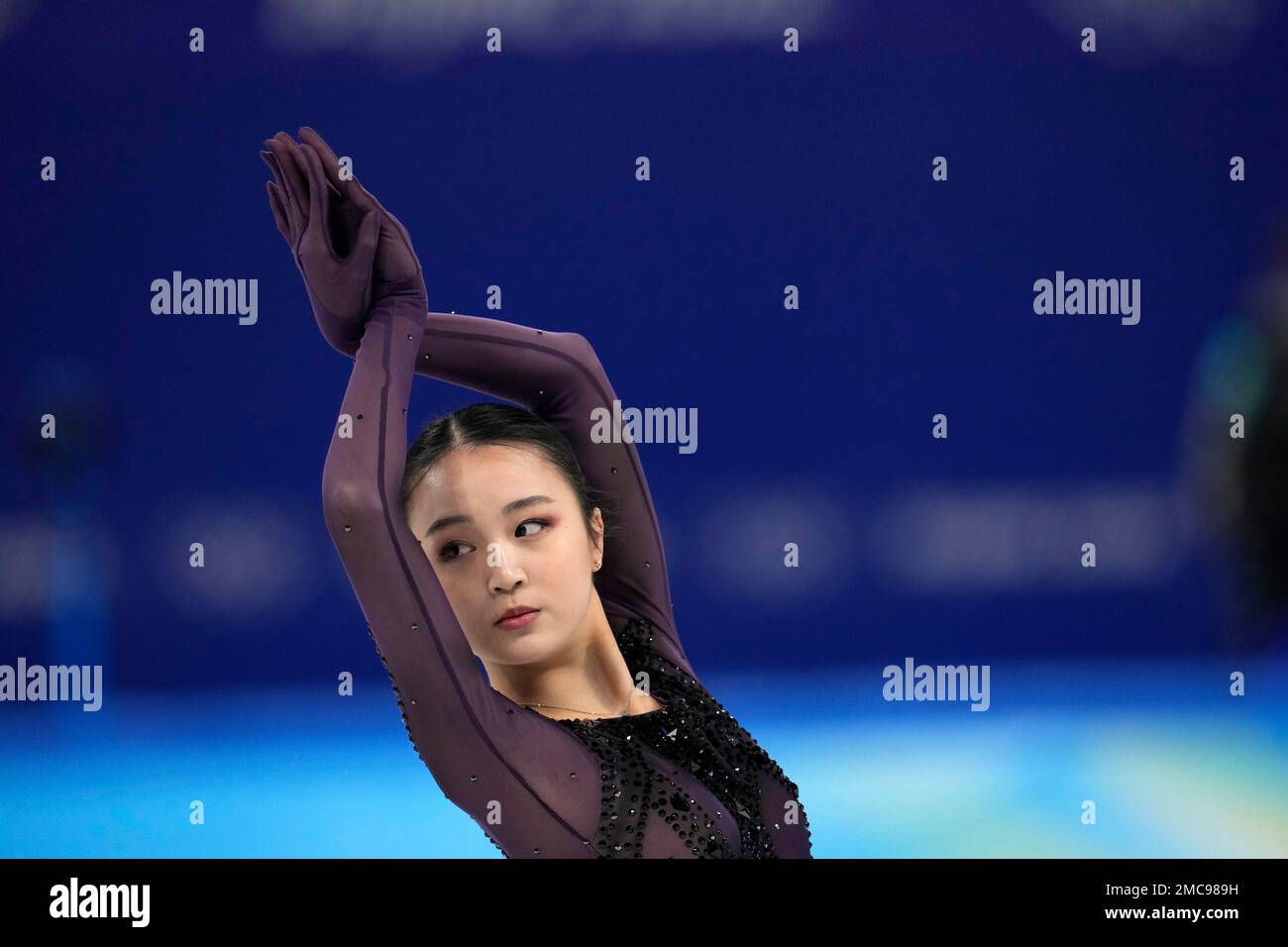 FILE - Zhu Yi, of China, competes in the women's short program team ...