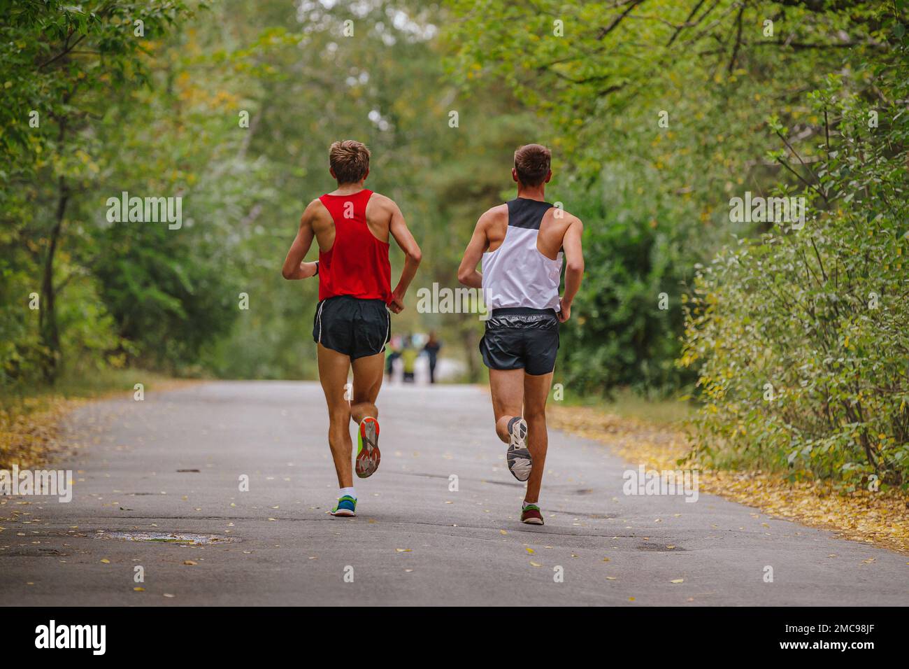 Back of runners hi-res stock photography and images - Alamy