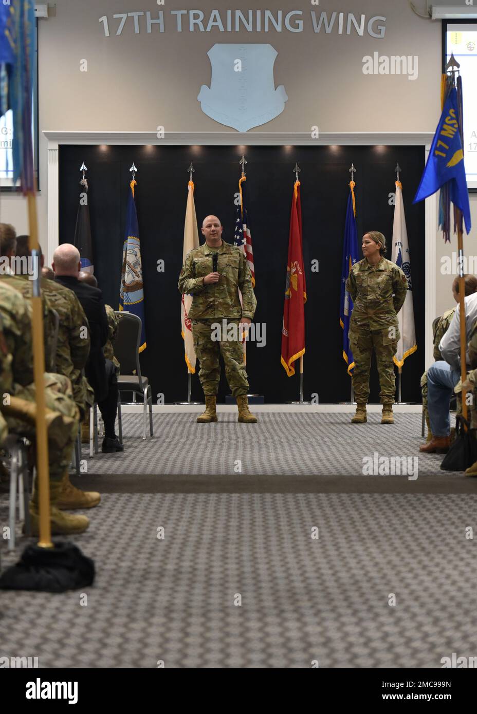 U.S. Air Force Col. Matthew Reilman, 17th Training Wing commander ...