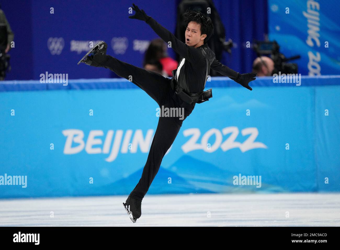 Adam Siao Him Fa of France, competes during the men's short program ...