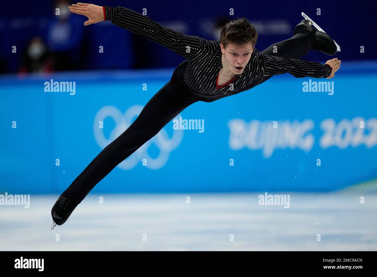 Evgeni Semenenko, of the Russian Olympic Committee, competes during the ...