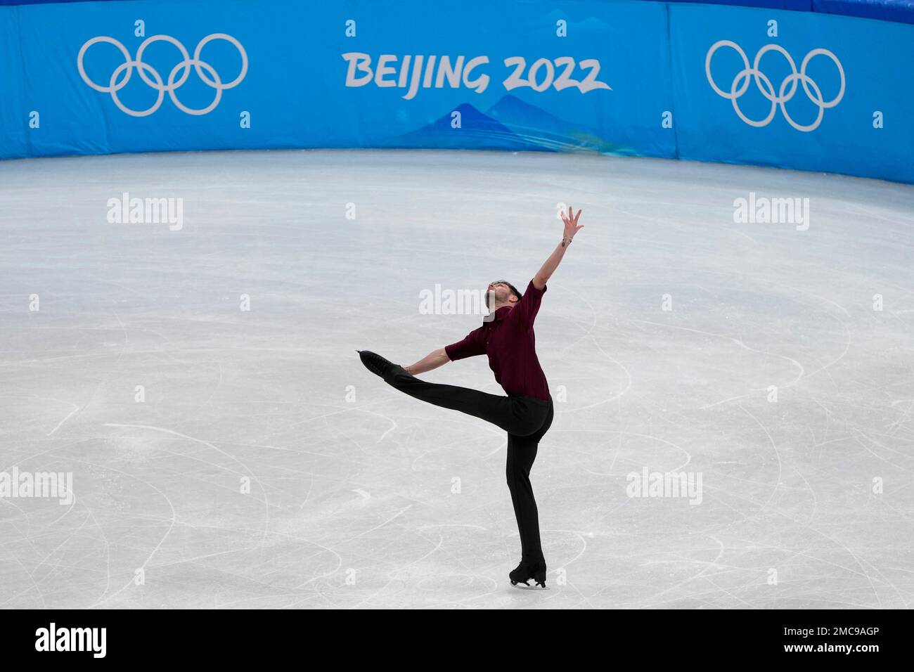 Brendan Kerry, of Australia, competes during the men's short program ...