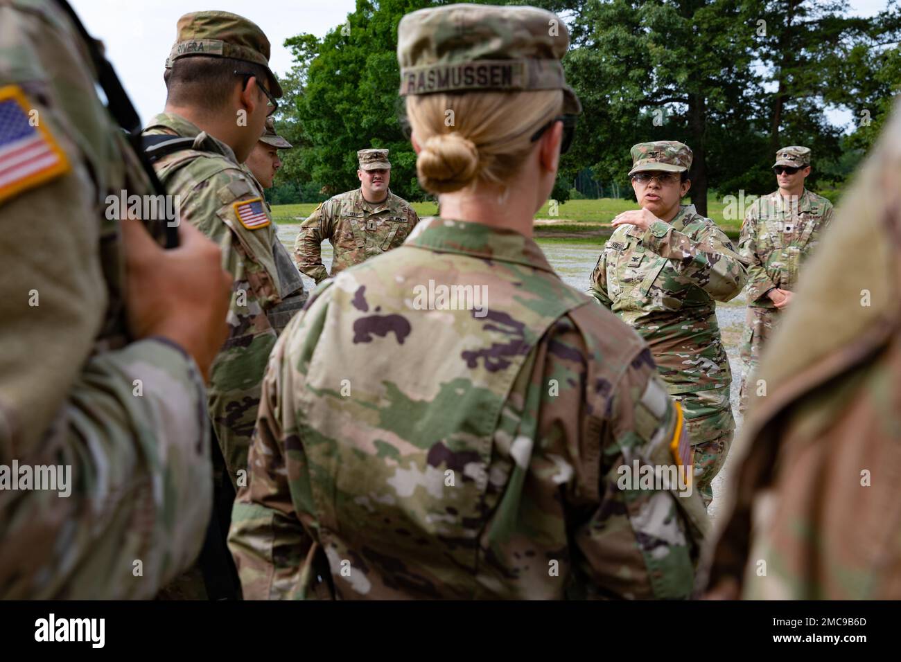 U.S. Army Col. Lesbia Nieves, brigade commander of the 85th Troop ...