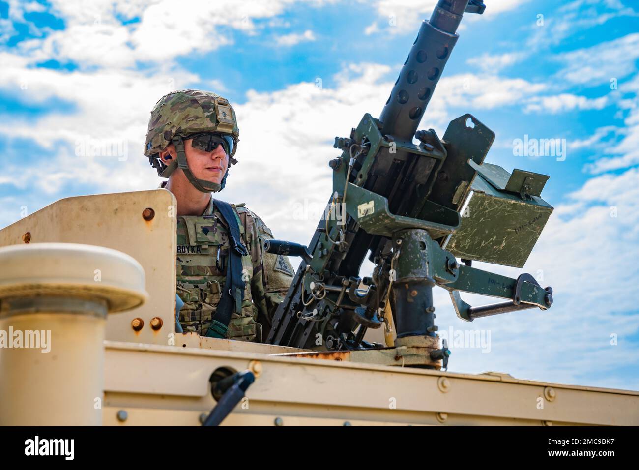 U.S. Army Spc. Zachary Royka, military police assigned to the 143rd ...