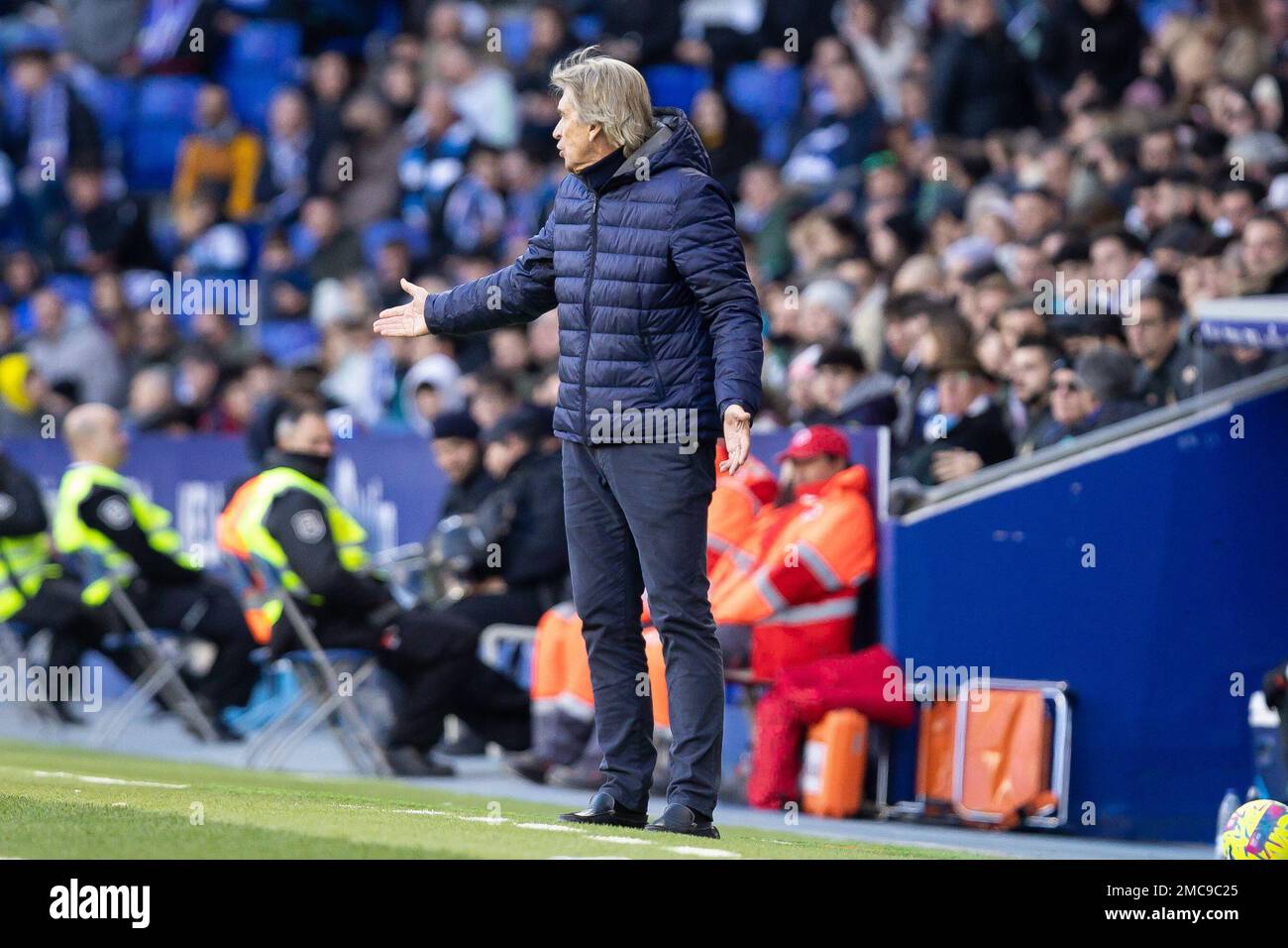 Manuel Pellegrini of Real Betis Balompie during the Liga match between ...