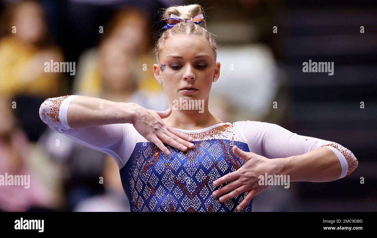 Florida's Alyssa Baumann during an NCAA gymnastics meet on Friday, Feb ...