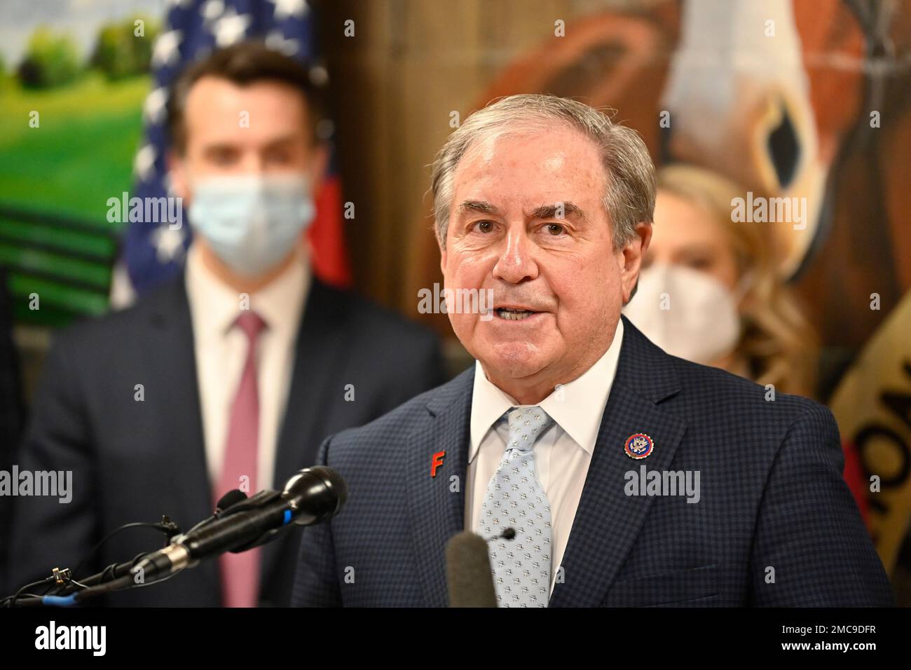 Congressman John Yarmuth, D-Ky., addresses the media as he endorses ...