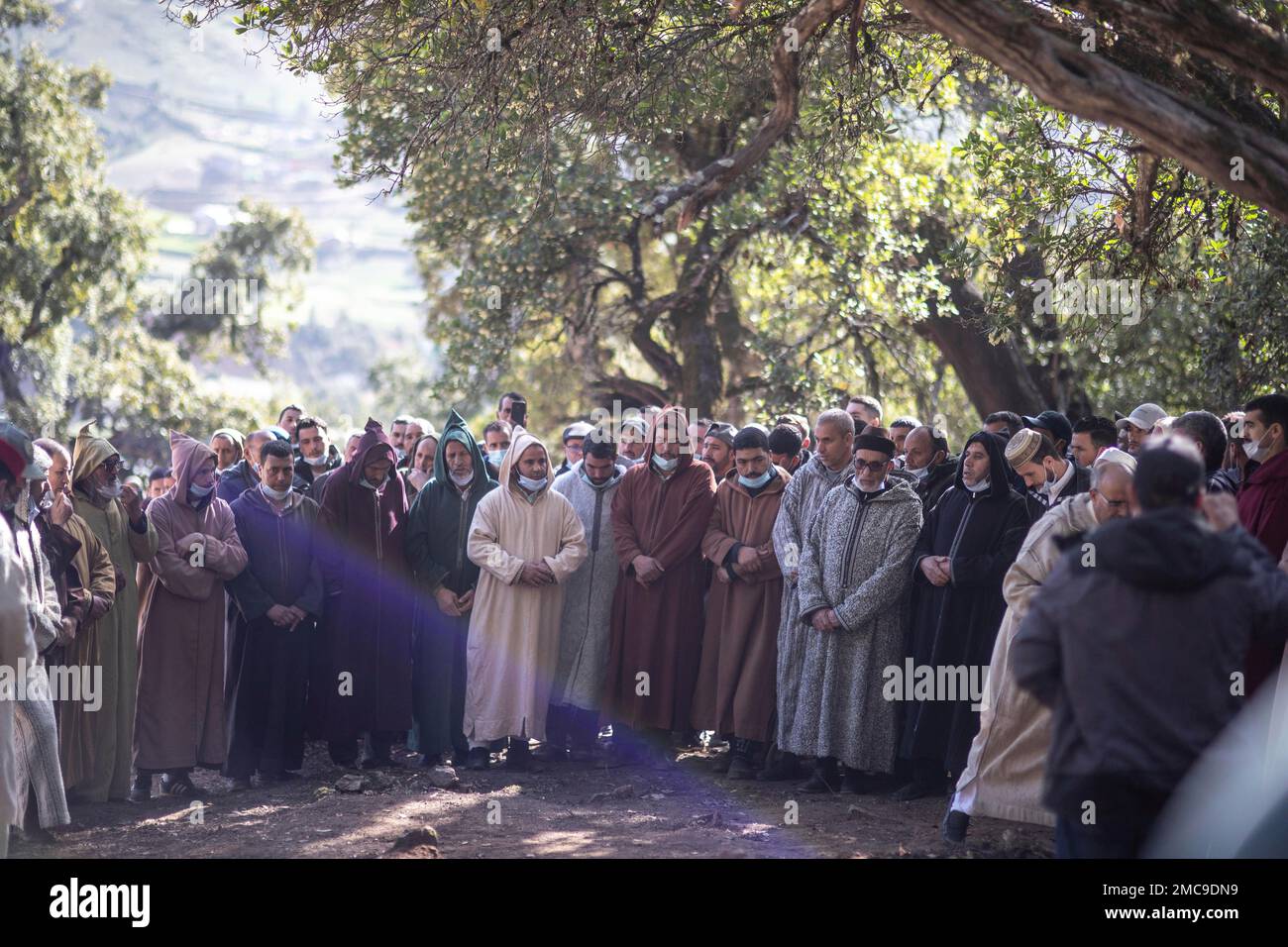 People recite verses from the Quran during the funeral of 5-year-old ...
