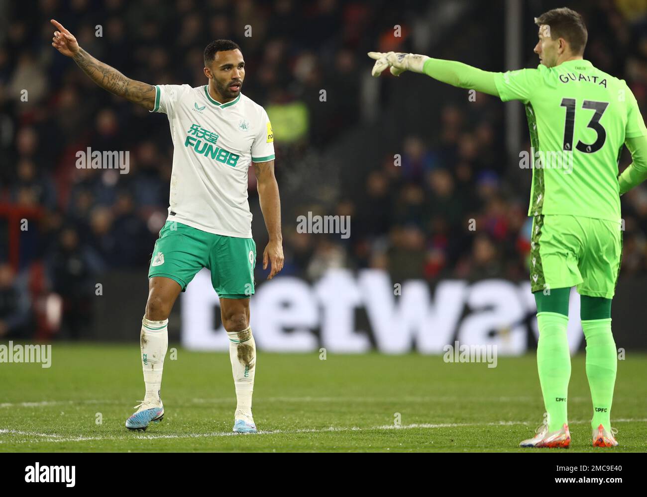 London, England, 21st January 2023. Callum Wilson of Newcastle United ...