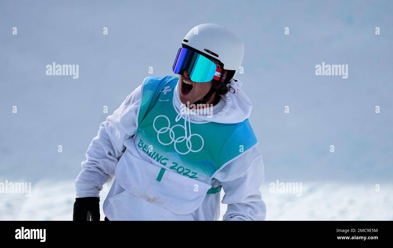 Matej Svancer of Austria reacts after crash landing during the men's ...