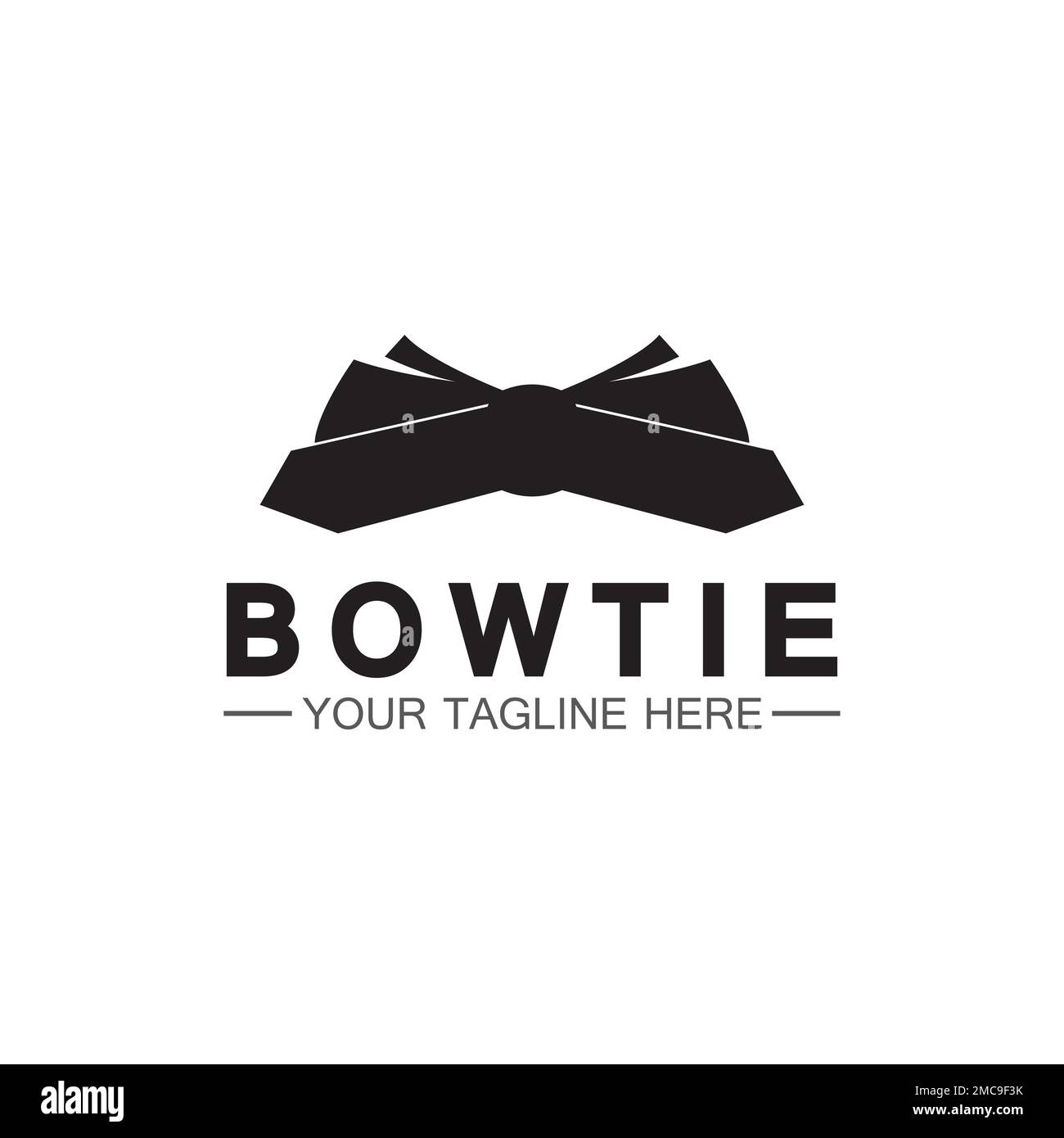 Bow tie logo hi-res stock photography and images - Alamy