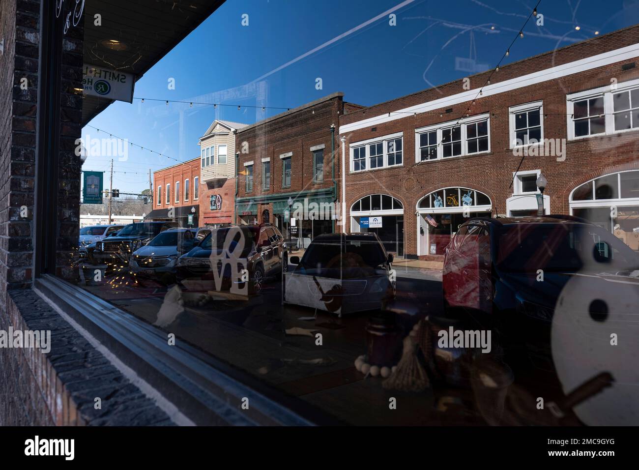 The town of Rockmart, one of the many small, rural towns in Georgia's ...