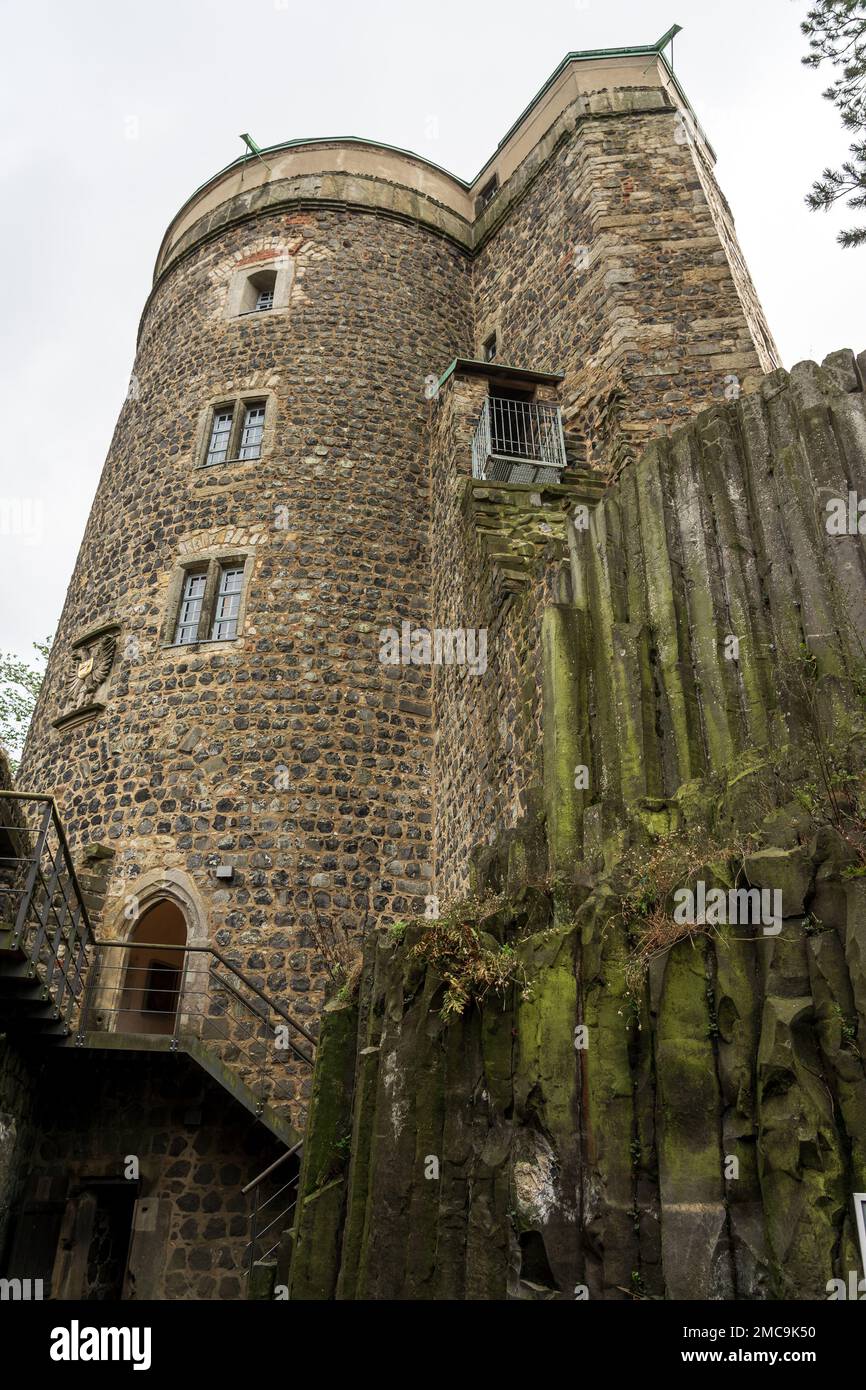 Burg Stolpen, Saxony, Germany. Medieval fortress on a basalt mountain ...