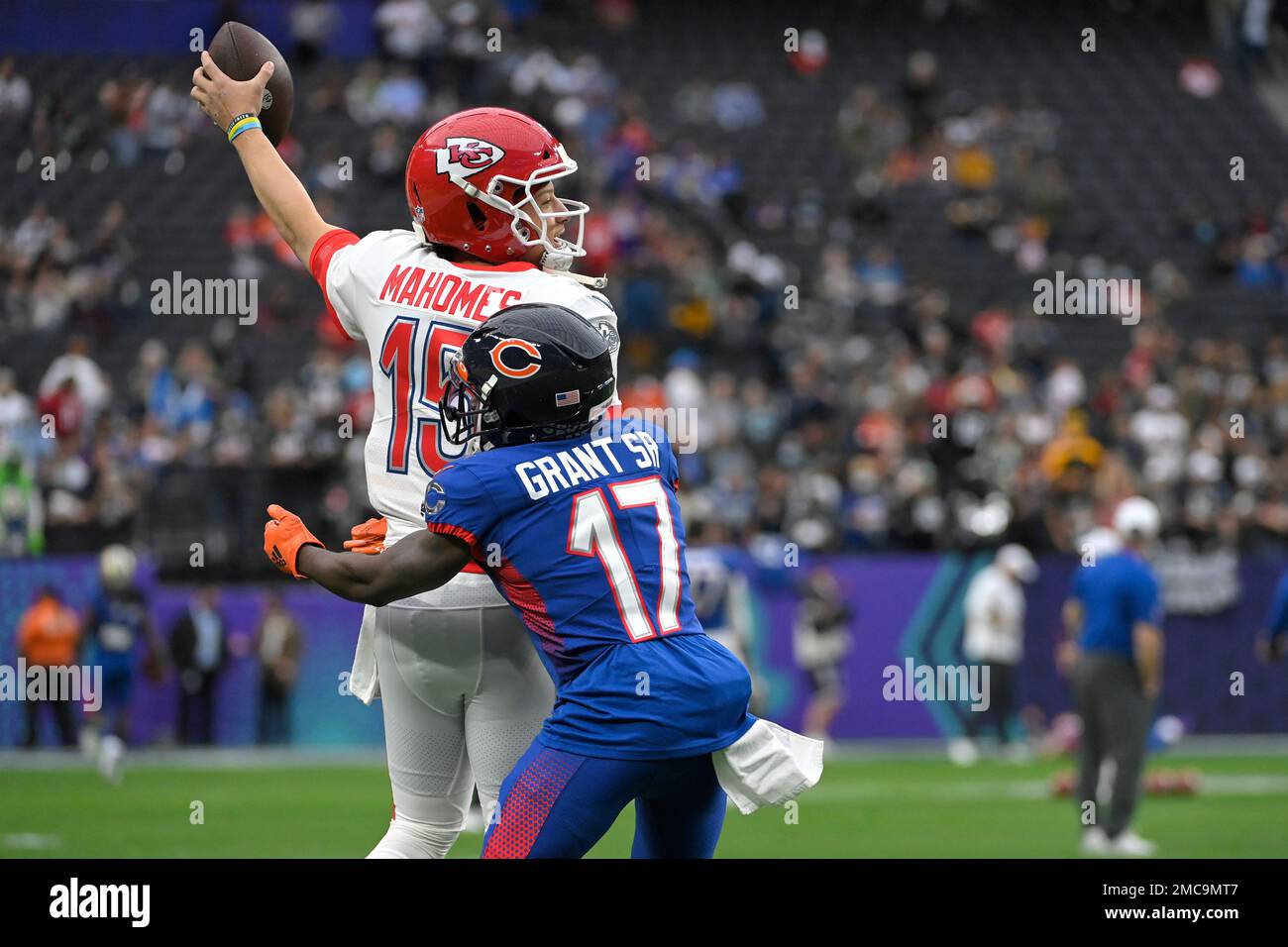 AFC quarterback Patrick Mahomes of the Kansas City Chiefs and NFC ...