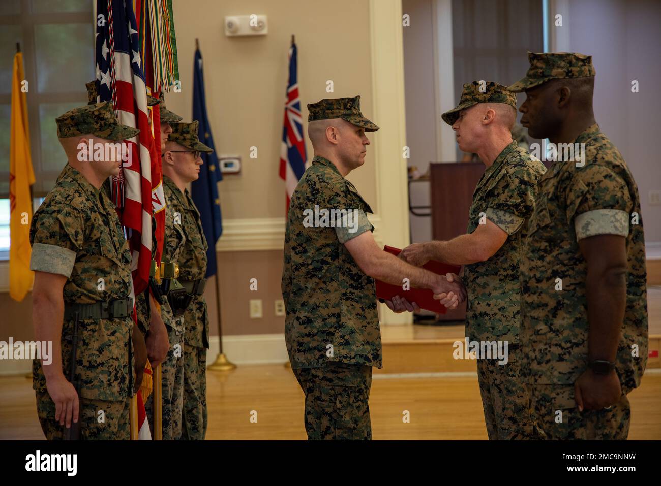 U.S. Marine Corps Lt. Col. Jeffery L. Starr, the outgoing commanding ...