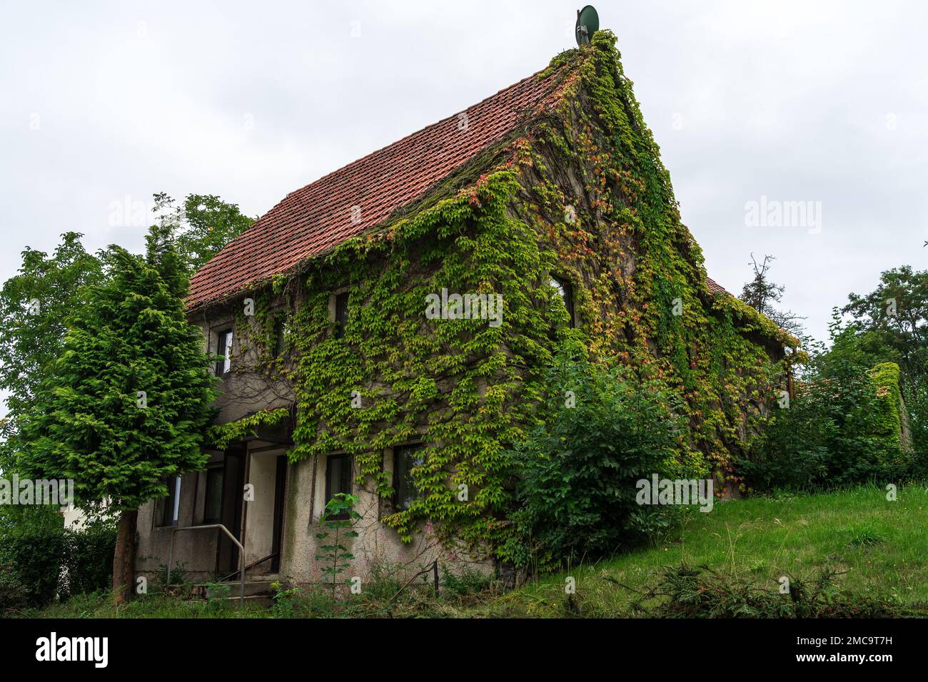 Streets of an old historical town of Stolpen. Saxony. Germany Stock ...