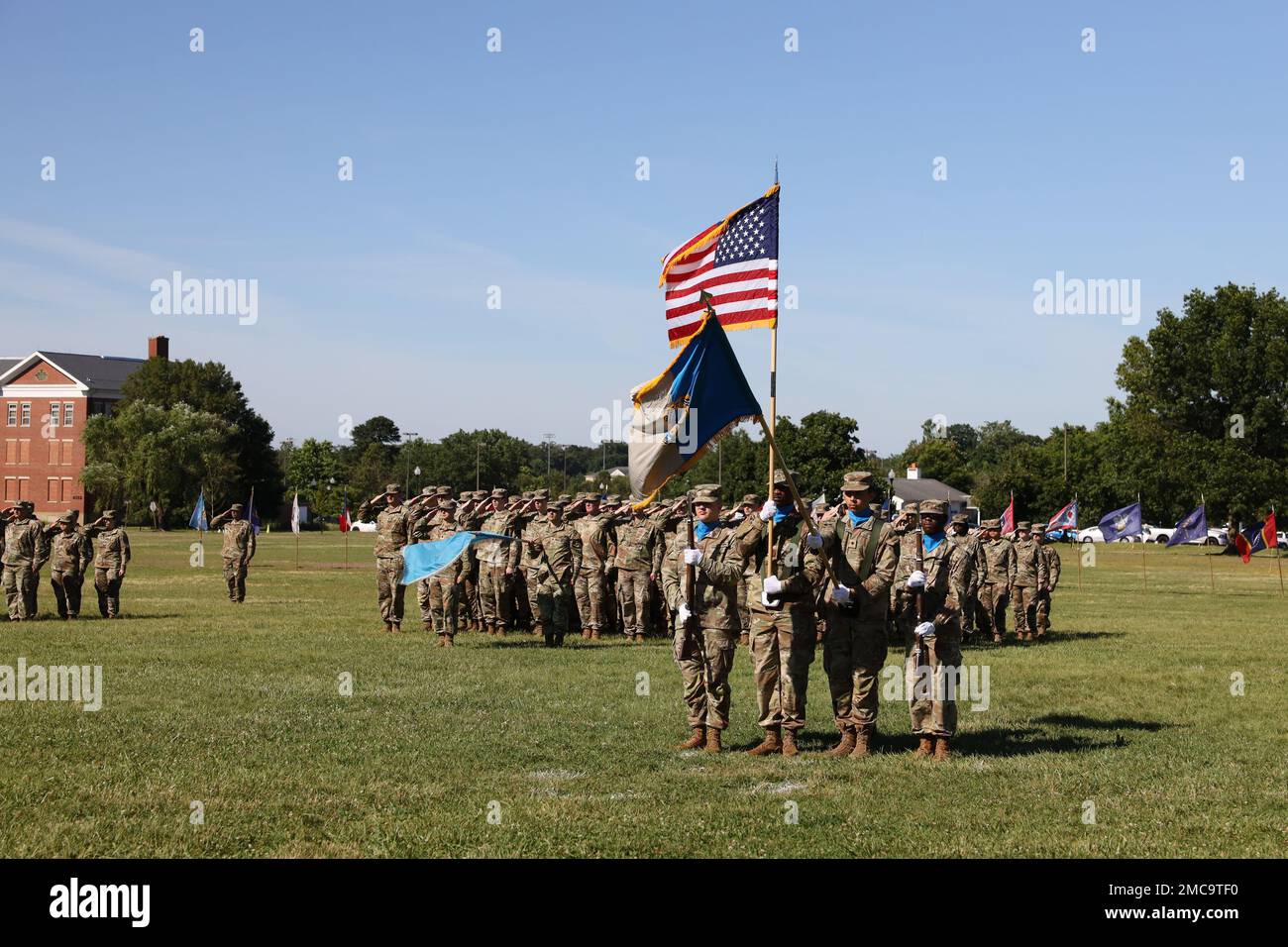 FORT GEORGE G. MEADE, Md. – Soldiers, Civilians, friends, and Family render honors during the U ...