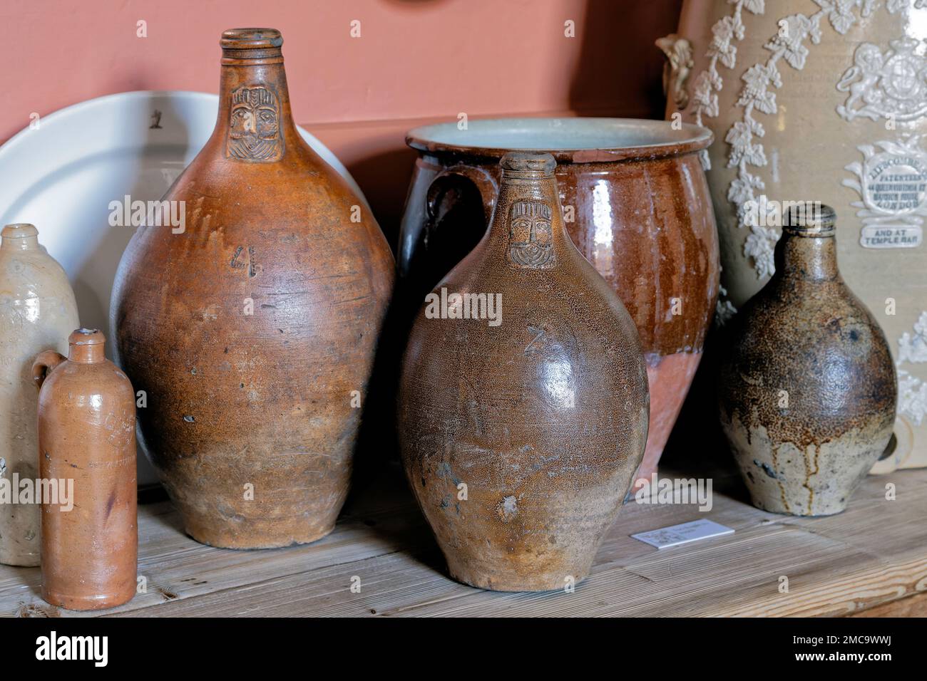 3 Bellarmine jugs Stock Photo - Alamy
