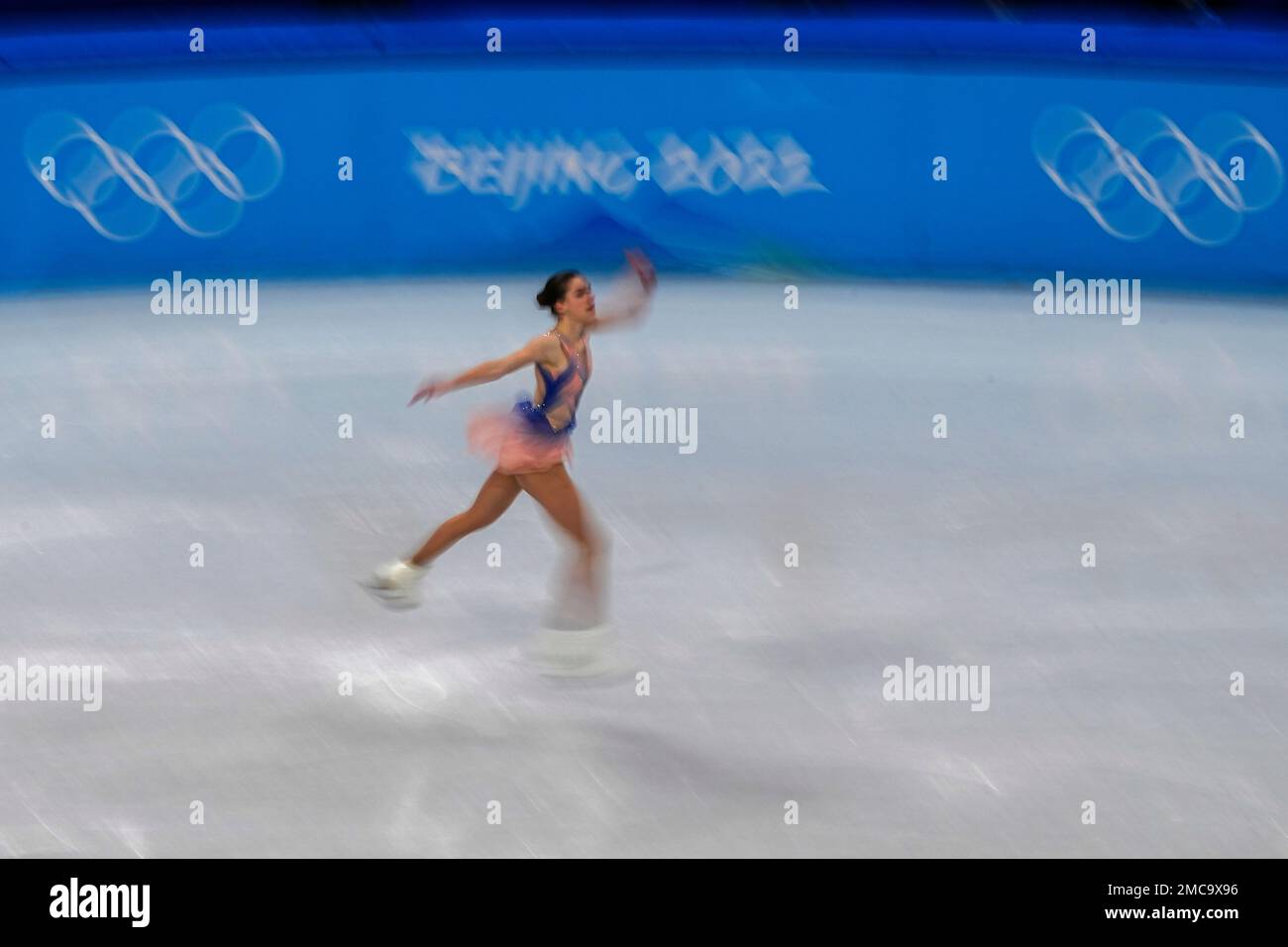 Lara Naki Gutmann, of Italy, competes in the women's short program team ...